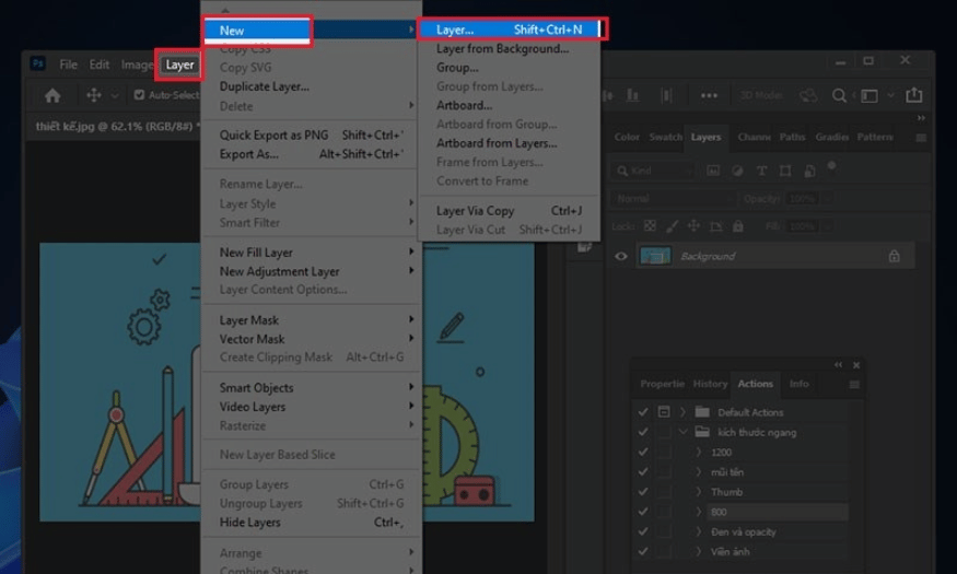 The simplest guide to combine photos into frames in Photoshop